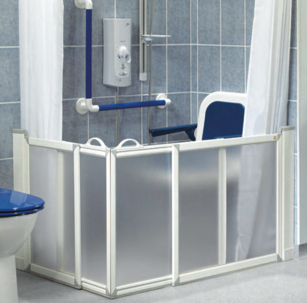 AKW Half Height Carer Screens & Enclosures For Wet Rooms & Shower Tray ...