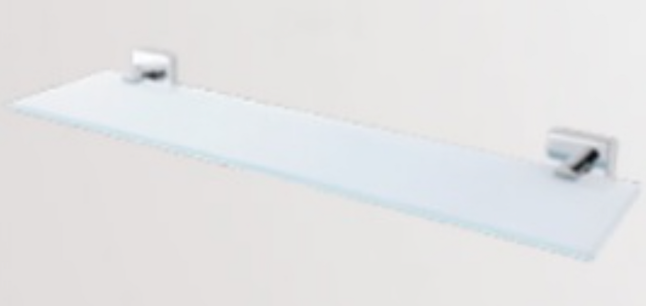 AKW Mars Glass shelf (23670) — www.EssentialBathrooms.co.uk