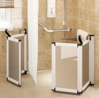 Impey Elevate Option H Corner Access Half Height Screens — www ...