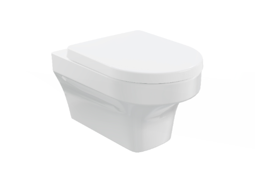 AKW Navlin Wall Hung Toilet Pan (23573) — www.EssentialBathrooms.co.uk