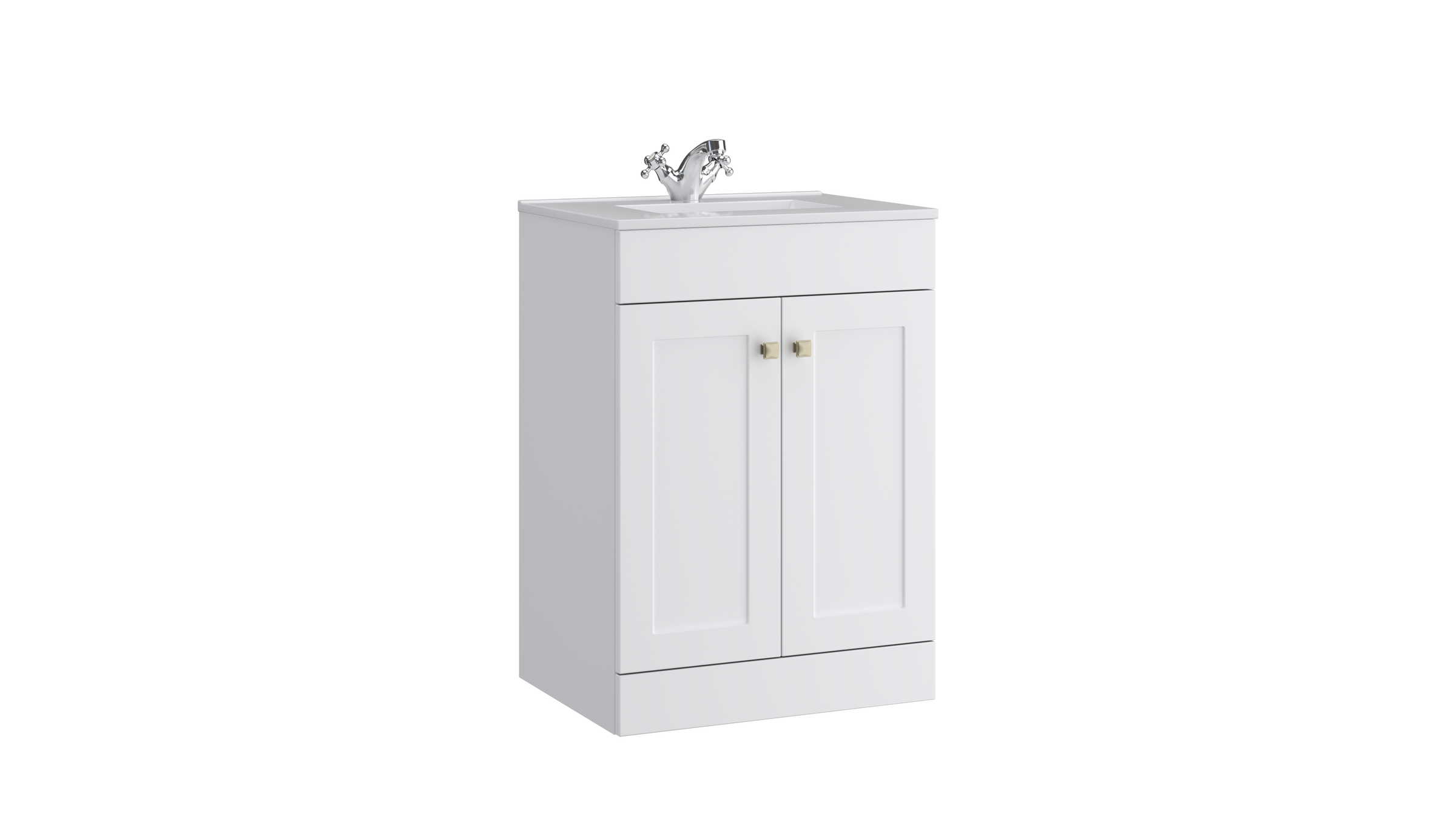 Kartell K-VIT Sanctuary 600mm Vanity Unit & Basin - Matt White — www ...
