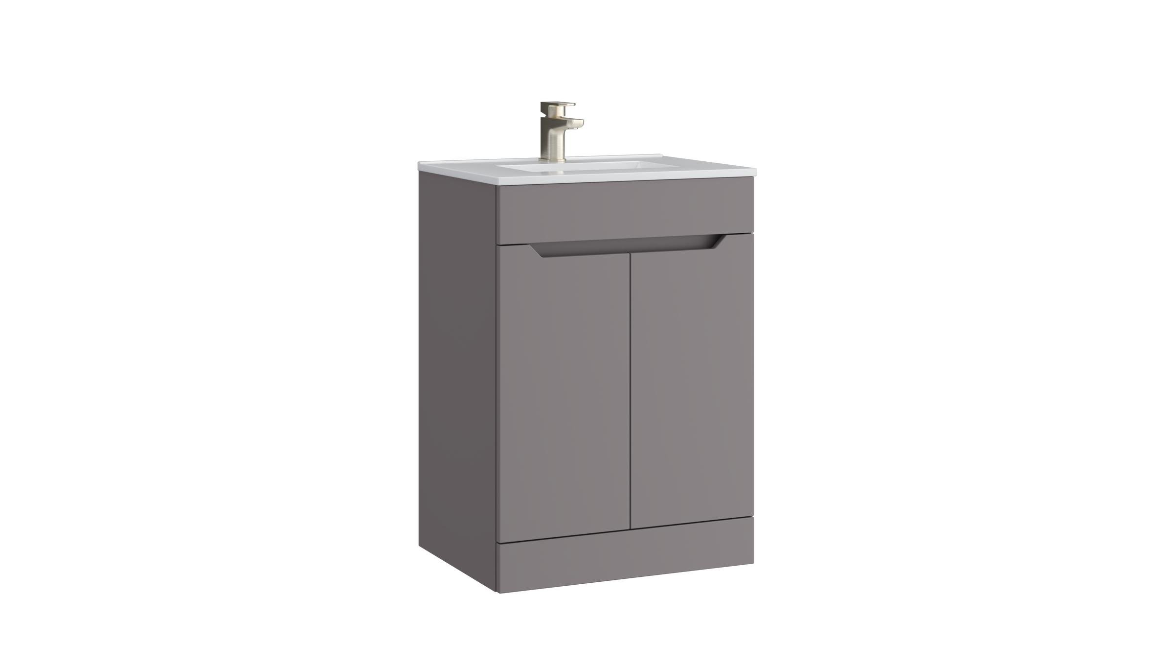 Kartell K-VIT Urban 500mm Vanity Unit & Basin - Slate Grey — www ...